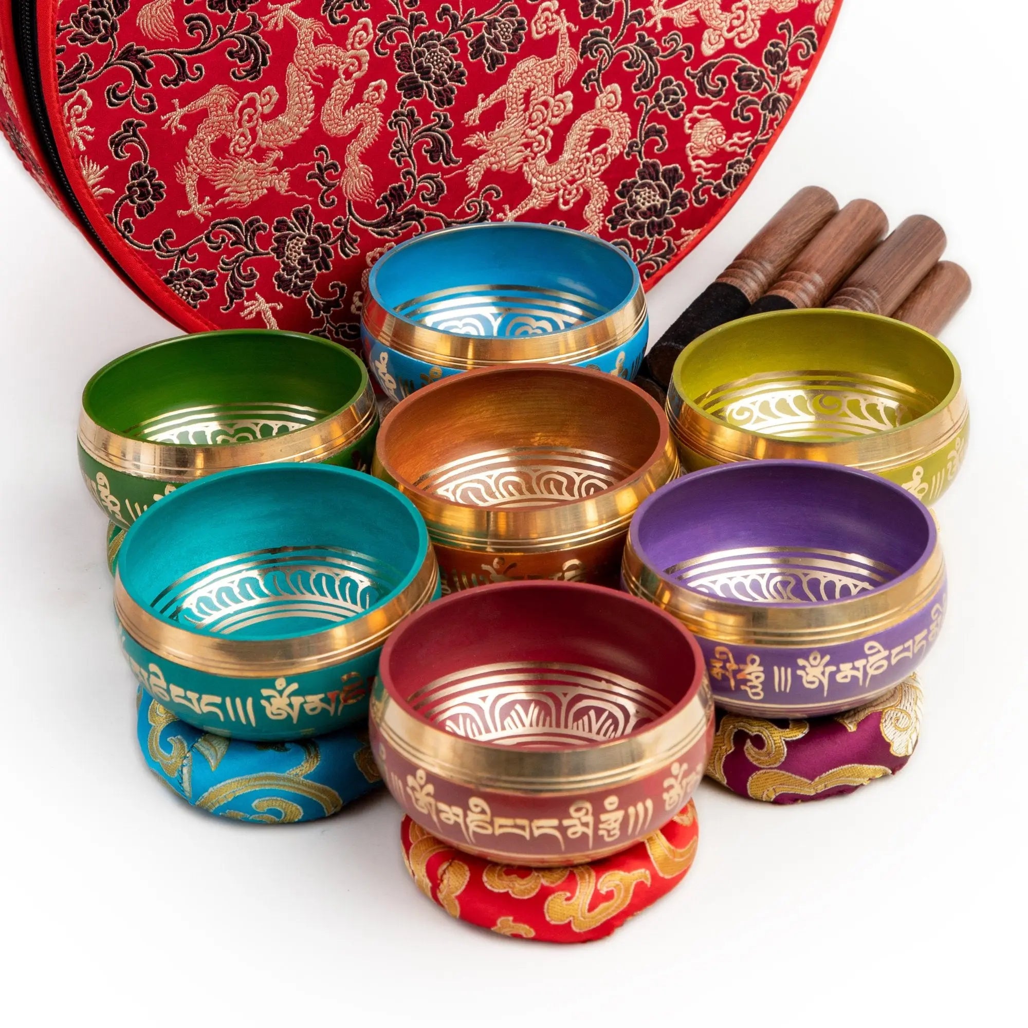 7 Chakra Bowl Set free shipping - Himalayan Bazaar